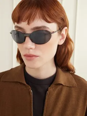 DISTRICT VISION Mami Vantage Rimless D-frame Titanium Sunglasses