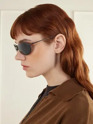 DISTRICT VISION Mami Vantage Rimless D-frame Titanium Sunglasses