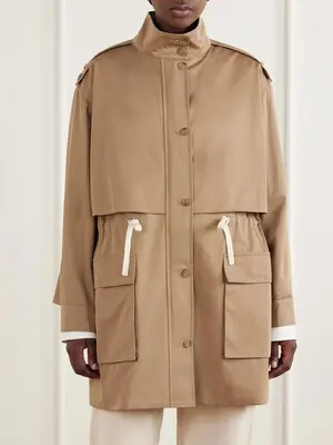 TWP Drawing Conclusions Cotton-twill Drawstring Jacket - Neutrals