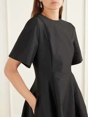 Bernadette Madeline Paneled Taffeta Midi Dress