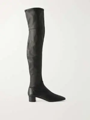 AQUAZZURA Remi 35 Leather Knee Boots