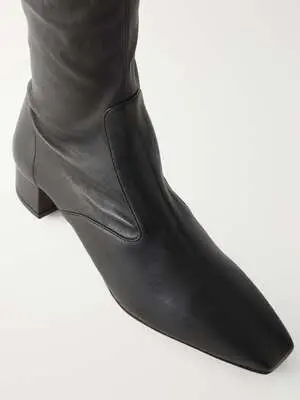 AQUAZZURA Remi 35 Leather Knee Boots