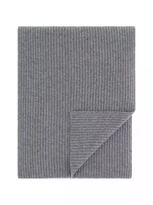 Boggi Milano Scarf Ribbed Cashmere - Grey