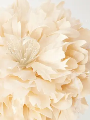 Bernadette Wild Rose Embellished Crepe Brooch