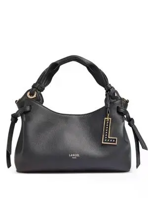 LANCEL Swann Grained Leather Tote Bag - Black
