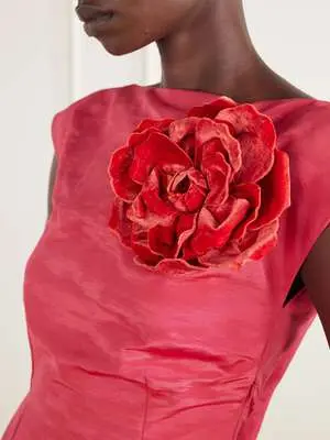 Bernadette Velvet Rose Embellished Brooch