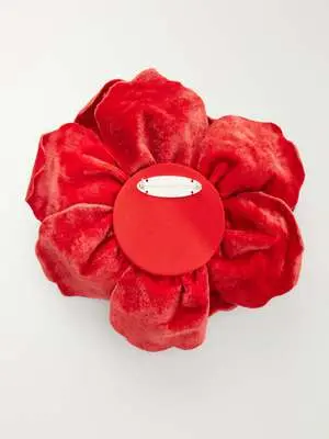 Bernadette Velvet Rose Embellished Brooch