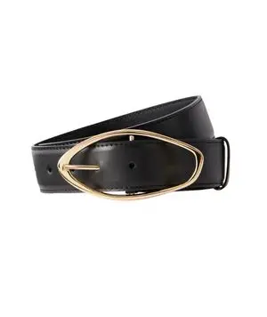 AMANU The Skinny Grumeti Leather Belt - Black