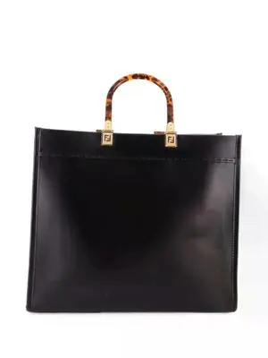 Fendi Sunshine Shopper Leather Medium Tote Bag