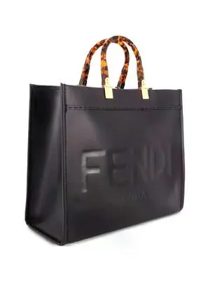 Fendi Sunshine Shopper Leather Medium Tote Bag