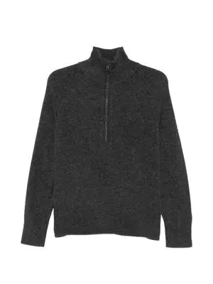 Alpha Studio Quarter-zip Knitted Sweater
