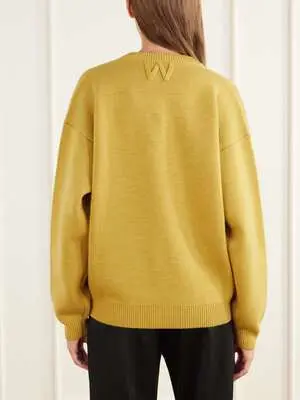 WILLY CHAVARRIA Chavarria Logo-embroidered Wool Sweater