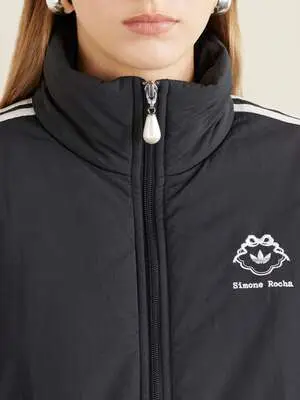 Simone Rocha Adidas Originals Firebird Logo-embroidered Padded Shell Jacket