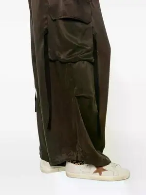 Isabel Benenato Satin Cargo Pants