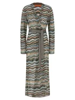 Missoni Chevron Lamé Cardigan - Multicolor