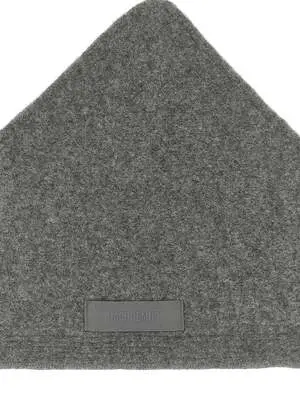 Jacquemus Le Chale Gros-grain' Bandana - Gray