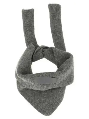 Jacquemus Jacquemus Women 'Le Chale Gros-Grain' Bandana Gray