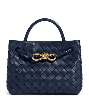 Bottega Veneta Mini Leather Andiamo Top-handle Bag - Blue
