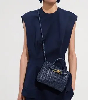 Bottega Veneta Mini Leather Andiamo Top-handle Bag