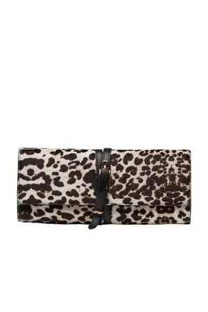 LIFFNER Belted Clutch In Multi - Leopard