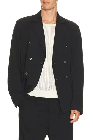 PALMES Double Breasted Wool Blazer