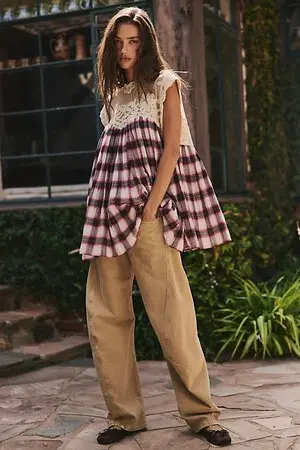 Free People Ellery Plaid Mini Dress