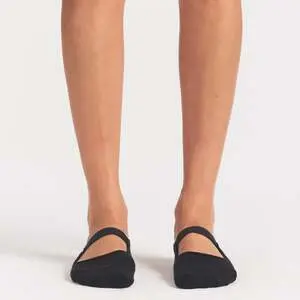 SKIMS Dri Fit™ Pilates No Show Socks | Black | Small | Nike Accessories - Obsidian