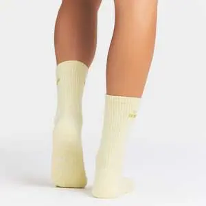 SKIMS Dri Fit™ Pilates Crew Socks | Yellow | Small | Nike Accessories