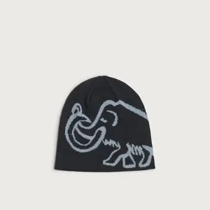 MAMMUT Reversible Logo Beanie - Black/strata