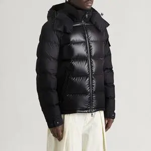 Moncler Maya Mixed Materials Padded Jacket - Black
