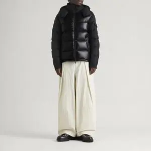 Moncler Maya Mixed Materials Padded Jacket - Black