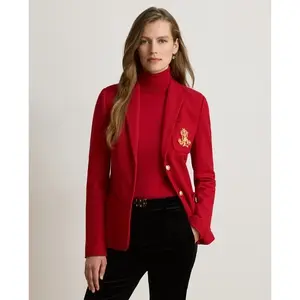 Ralph Lauren Bullion Stretch-cotton Piqué Blazer