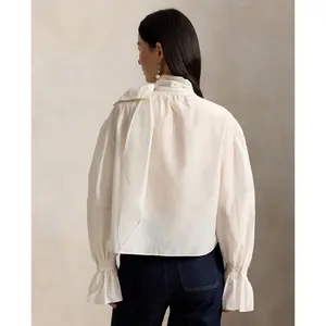 Ralph Lauren Tie-bow Organdy Shirt