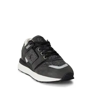 Ralph Lauren Train 89 V2 Suede & Tweed Sneaker
