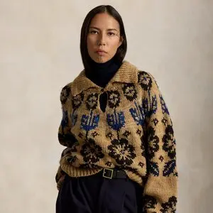 Ralph Lauren Wool-blend Keyhole Sweater