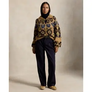Ralph Lauren Wool-blend Keyhole Sweater
