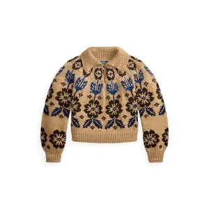 Ralph Lauren Wool-blend Keyhole Sweater