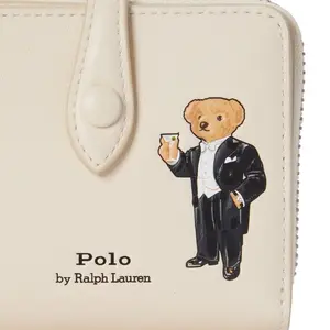 Ralph Lauren Polo Bear Leather Compact Wallet