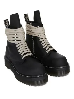 DR. MARTENS X RICK OWENS Quad Leather Boots