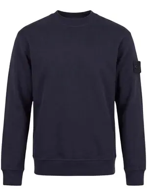 Stone Island Logo-patch Sweatshirt - Blue