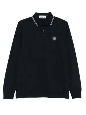 Stone Island Polo Shirt With Logo - Blue