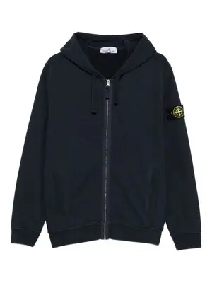 Stone Island Zip-up Sweatshirt By - Blue