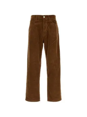 Carhartt Work In Progress Cotton Trousers - Brown