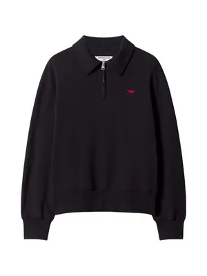 Maison Kitsuné Profile Fox Cotton Sweatshirt - Black