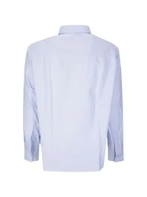 Maison Kitsuné Profile Fox Cotton Shirt - Sky Blue