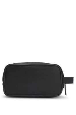 BOSS Structured Twill Toiletry Case With Logo