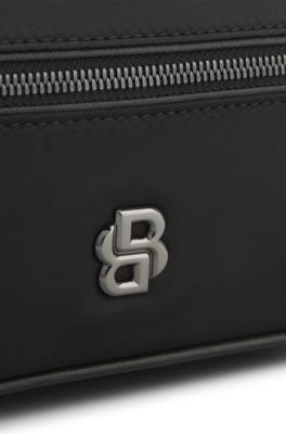 BOSS Structured Twill Toiletry Case With Logo