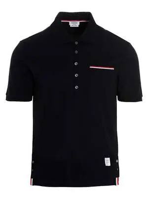 Thom Browne Rwb Polo Shirt - Blue