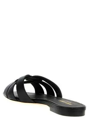 Saint Laurent Tribute Nu Pieds' Sandals - Black