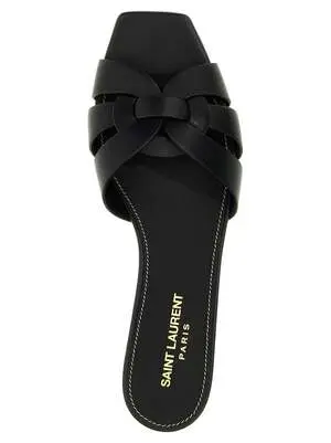 Saint Laurent Tribute Nu Pieds' Sandals - Black